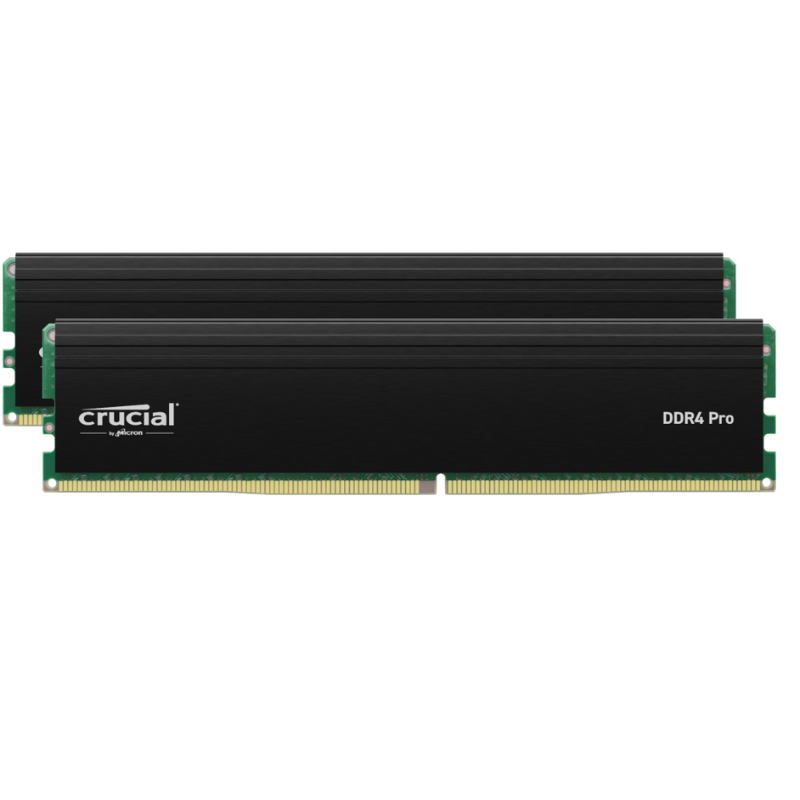 BARRETTE MEMOIRE PC DE BUREAU CRUCIAL PRO DDR4 32GB (2x16GB) KIT ...